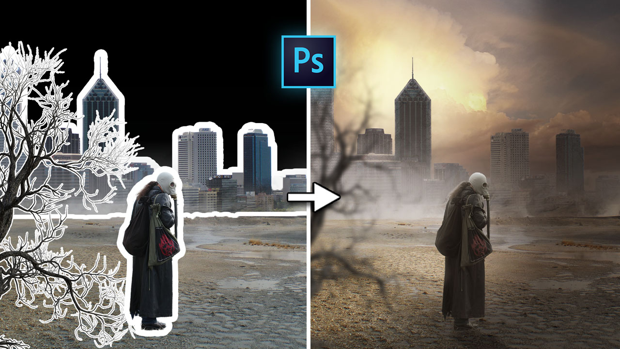 Post Apocalyptic Fallout | Photoshop Speed Tutorial - altutorials